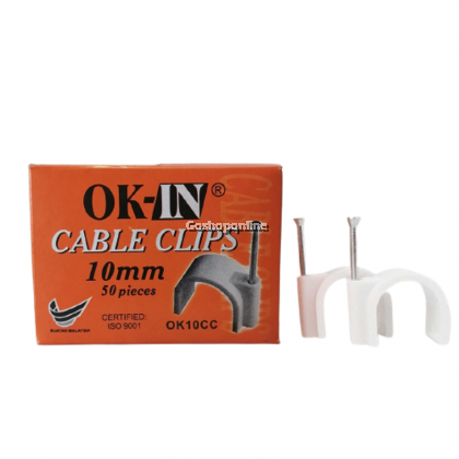 GO SHOP ONLINE | GO HARDWARE | ELECTRICAL | OK-IN | CABLE CLIPS | 10MM